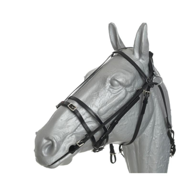 bridle side check in leather | DSM Trotting